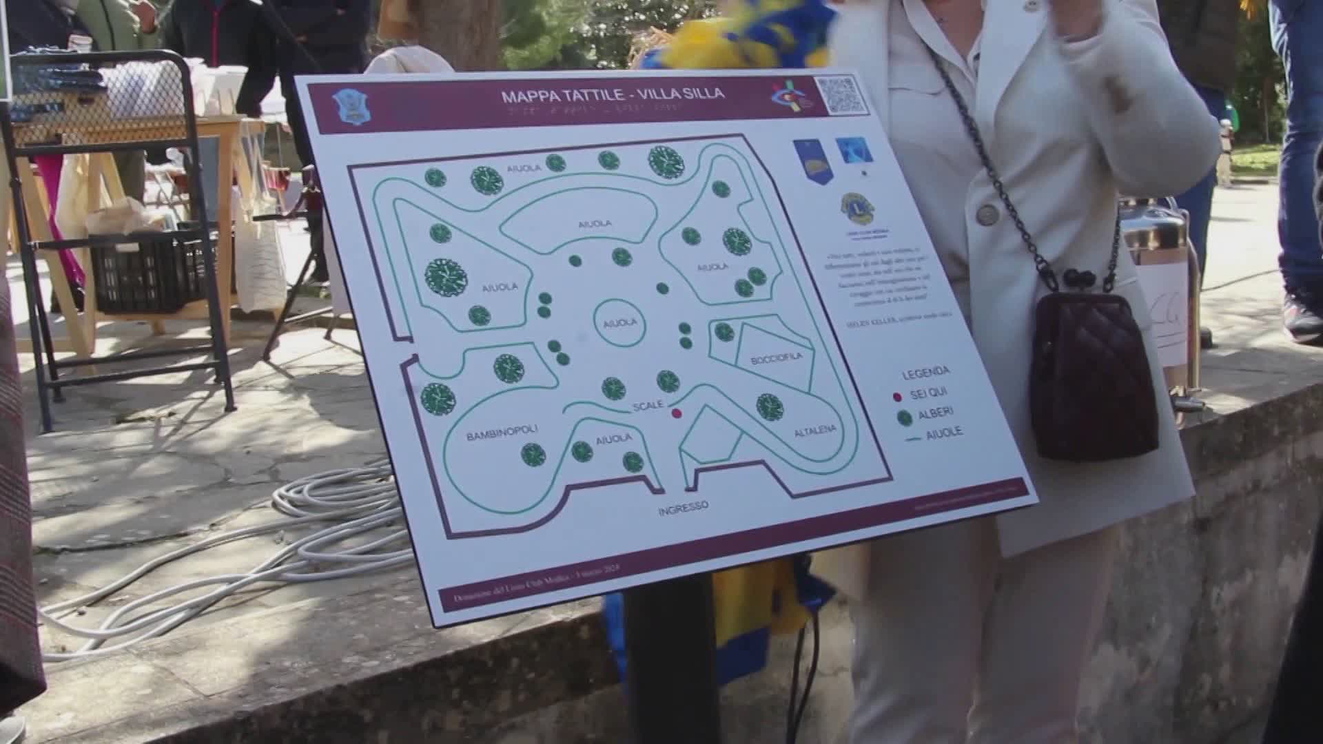 Villetta di Via Silla inclusiva, installata mappa tattile - Video Regione