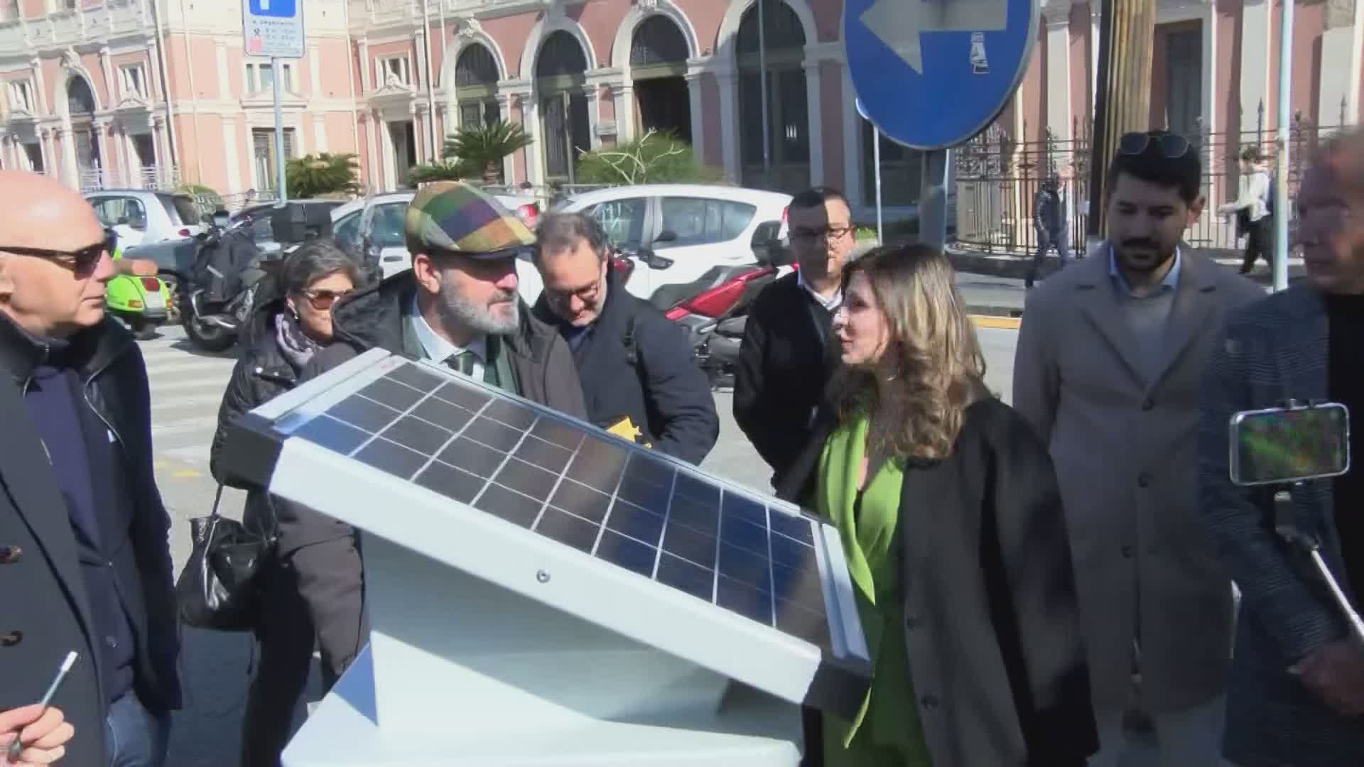 Parcometri, inaugurato il primo in città - Video Regione